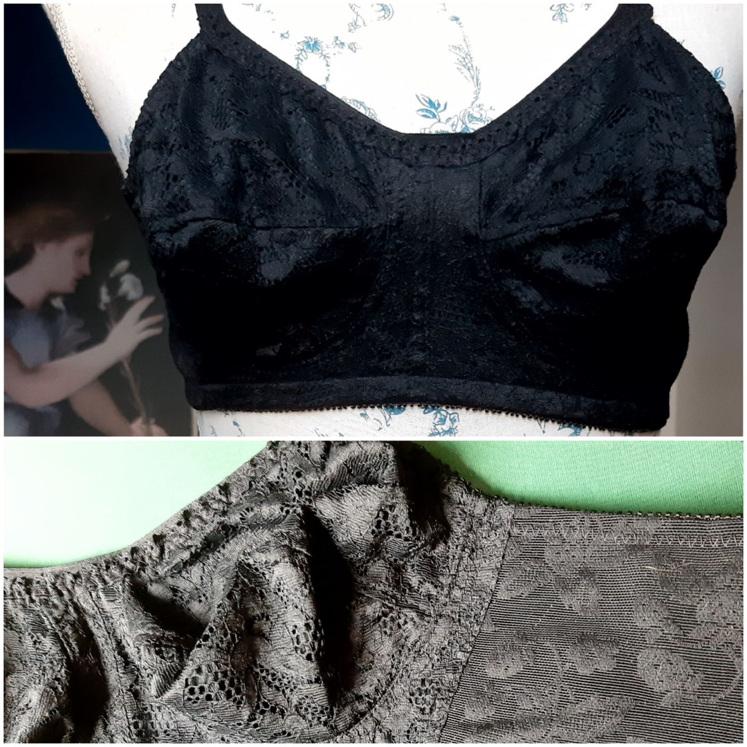 Vintage Lace Bra Made in Italy 60s Underwire Free a Kind of Soft Bullet ...