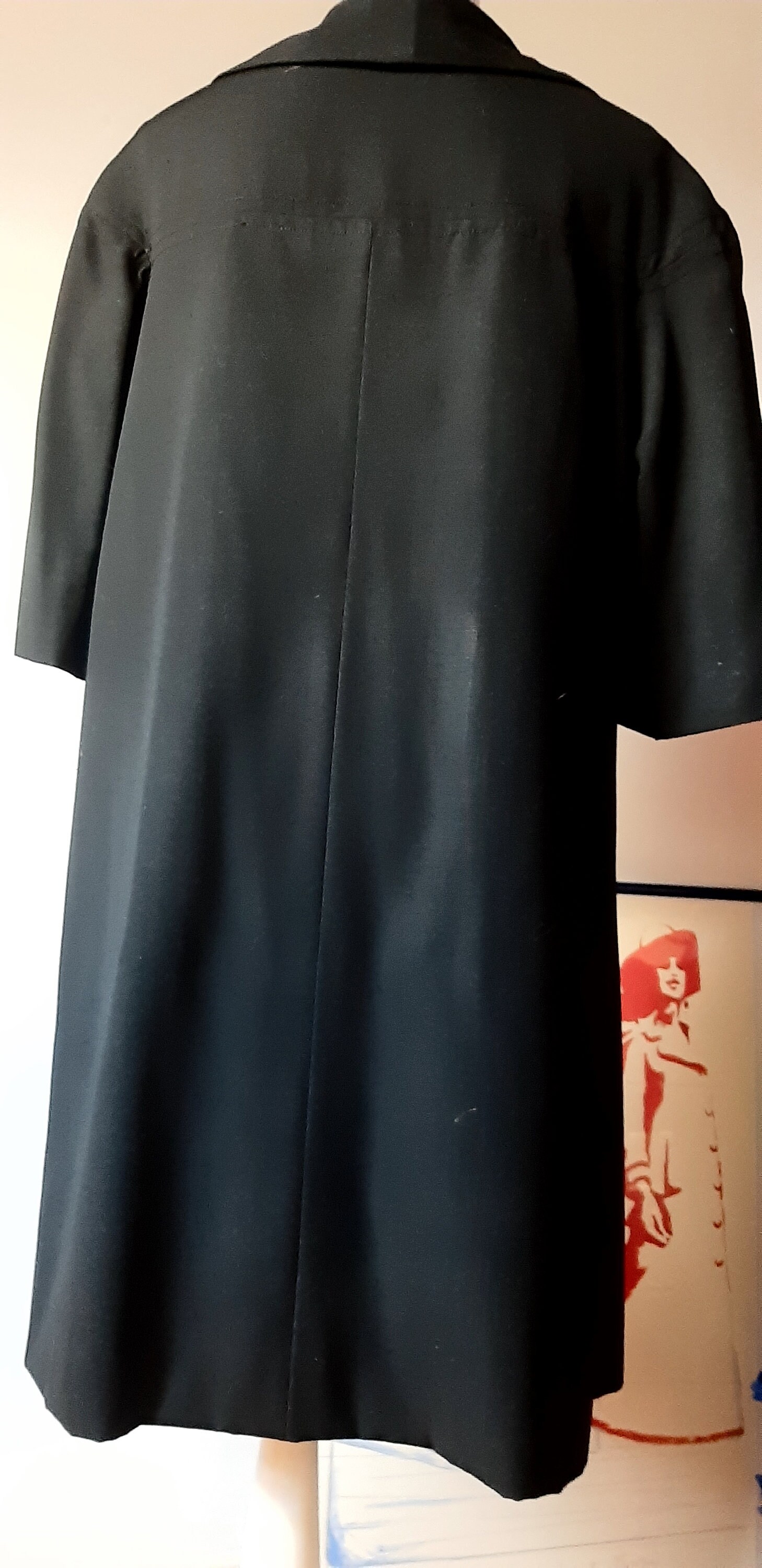 Vintage 60s Wool Opera Coat, Made in Italy, Unique Knot Closing ...