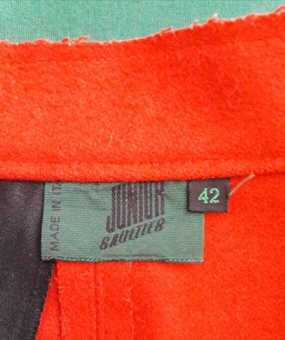 Jean Paul Gaultier made in Italy 80s brick red wool m… - Gem