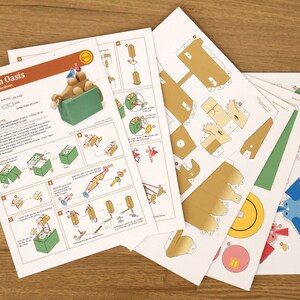 Siesta in Oasis — Automata, Paper Craft, Instant Download, PDF, DIY - Etsy