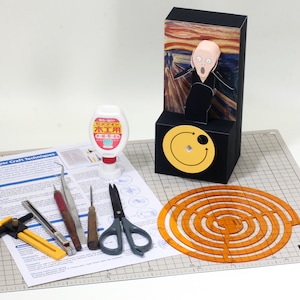 The Scream — Automata, Paper Craft, Instant Download, PDF, DIY - Etsy ...