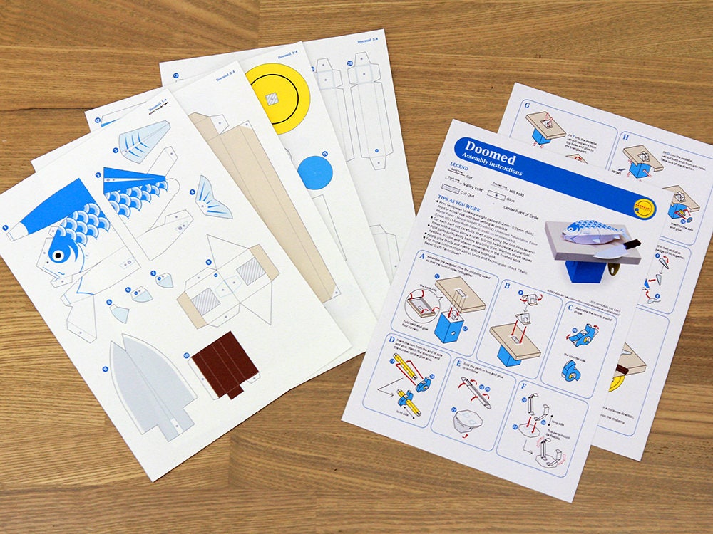 Doomed Automata Paper Craft Instant Download PDF DIY - Etsy UK