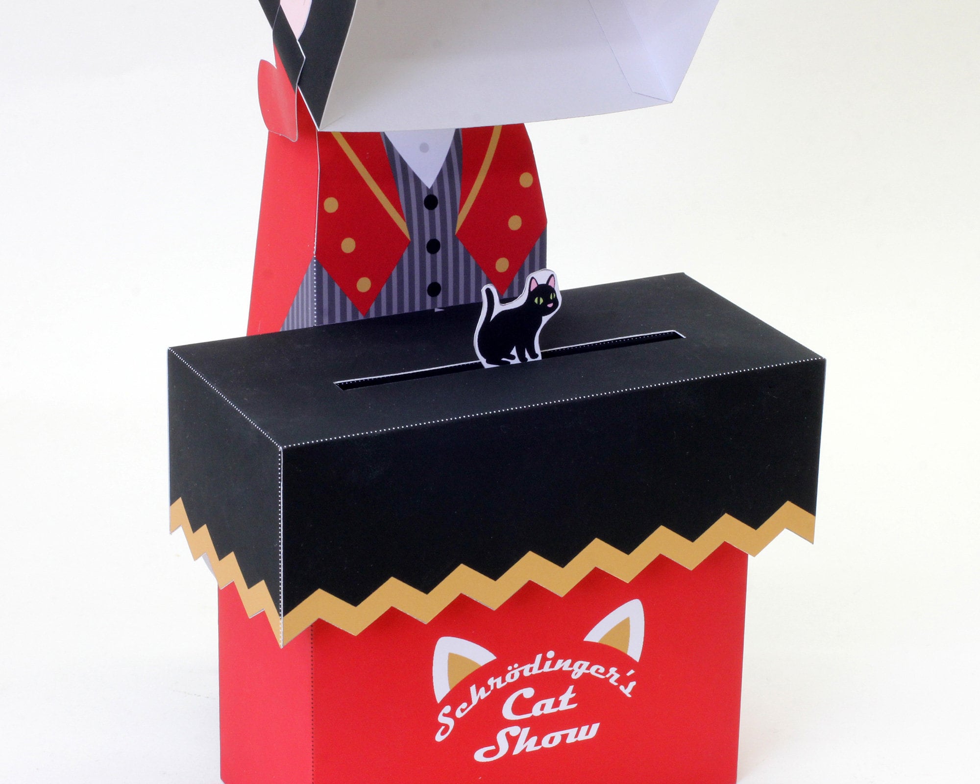 Schrödinger's Cat Show — Automata, Paper Craft, Instant Download, PDF ...