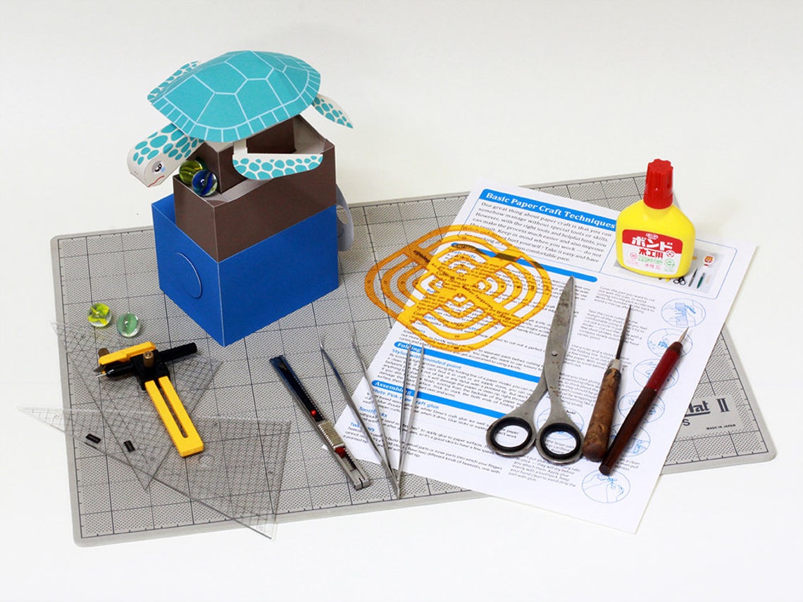 Marble of the Blue Turtle — Automata, Paper Craft, Marble Machine ...