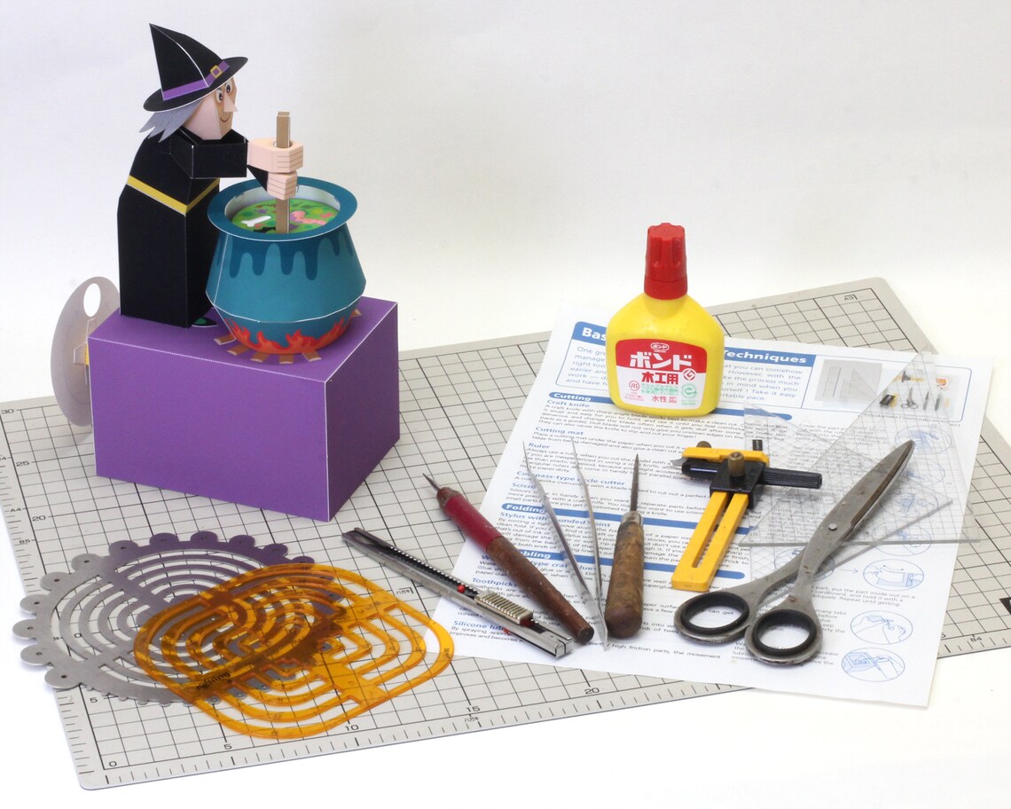 Magic Recipe Automata Paper Craft Instant Download PDF - Etsy