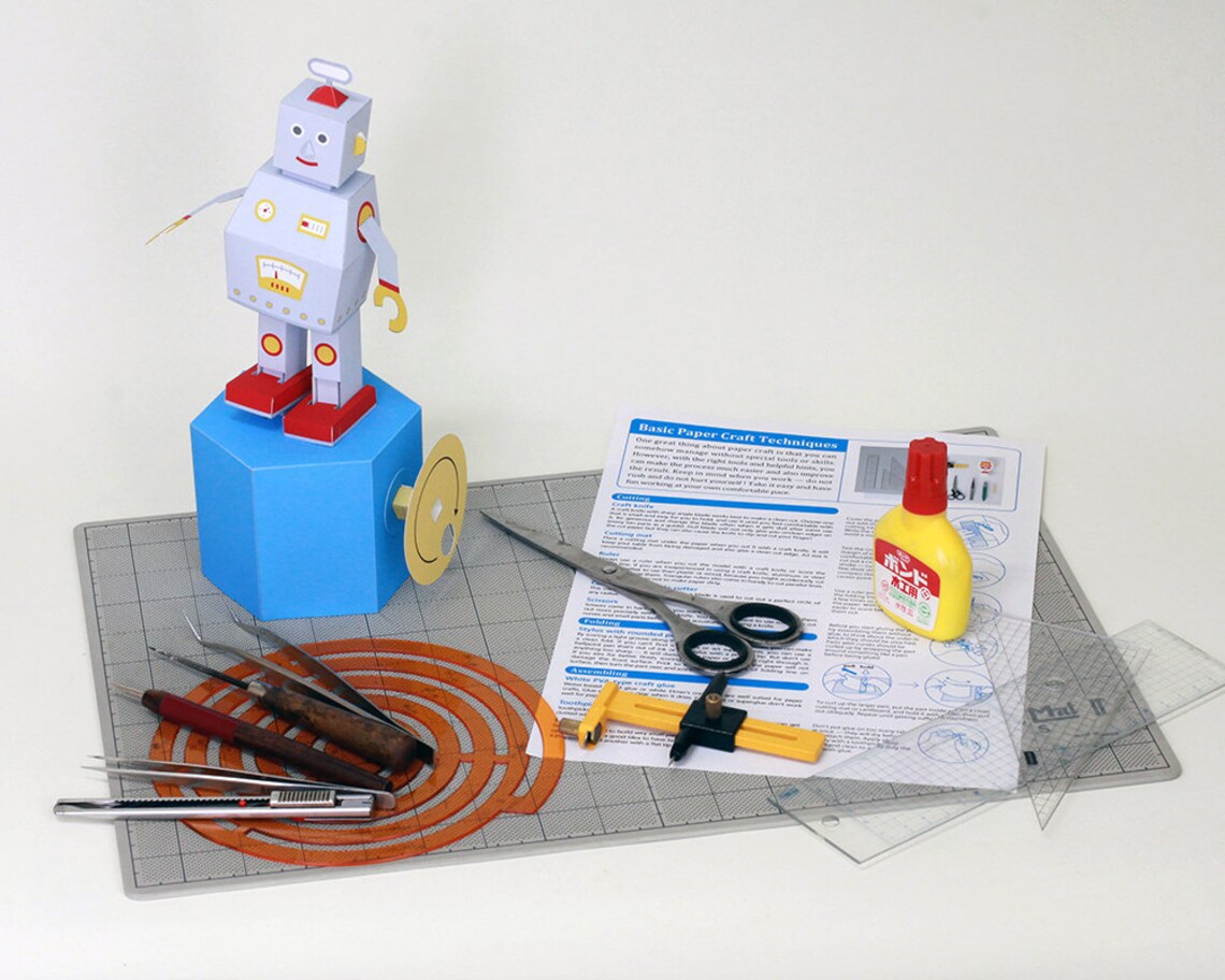 The First Steps Automata Paper Craft Instant Download - Etsy