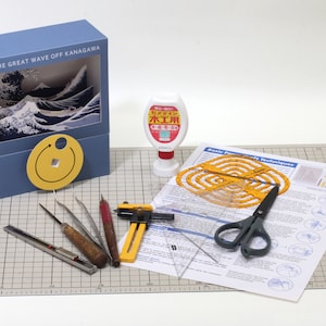 The Great Wave — Automata, Paper Craft, Wave Machine, Instant Download ...