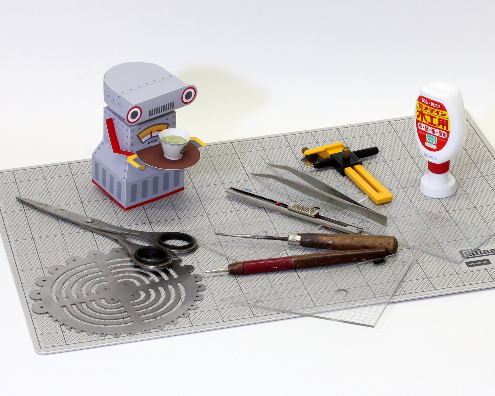 Tea-serving Robot — Automata, Paper Craft, Instant Download, PDF, DIY ...