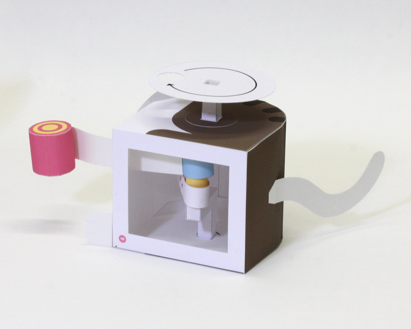 Untiring Kitty Automata Paper Craft Instant Download PDF - Etsy