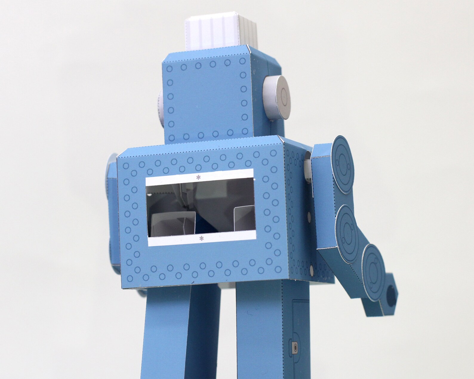 Walking Tin Robot — Automata, Paper Craft, Instant Download, PDF, DIY ...