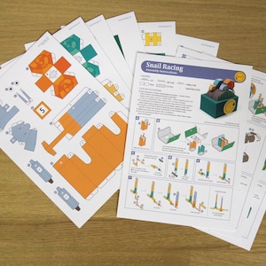 Snail Racing — Automata, Paper Craft, Instant Download, PDF - Etsy