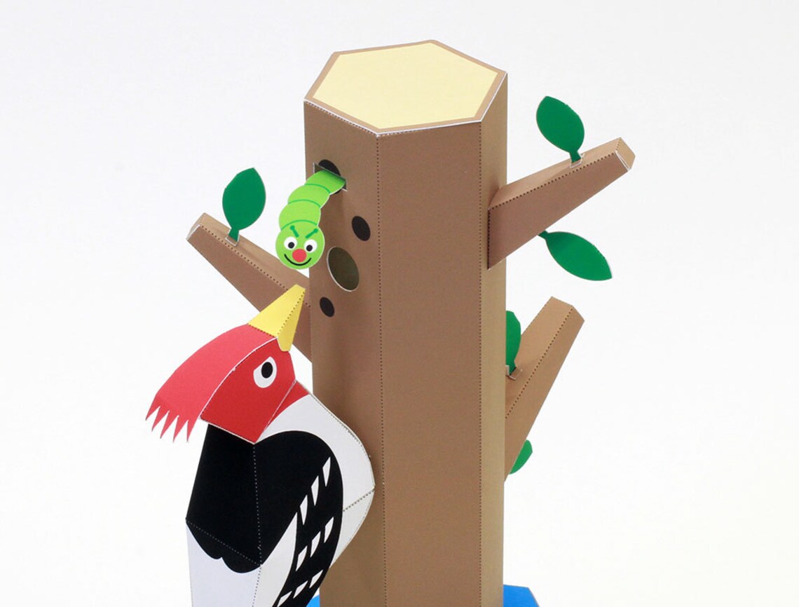 Battle of Wood Automata Paper Craft Instant Download PDF - Etsy