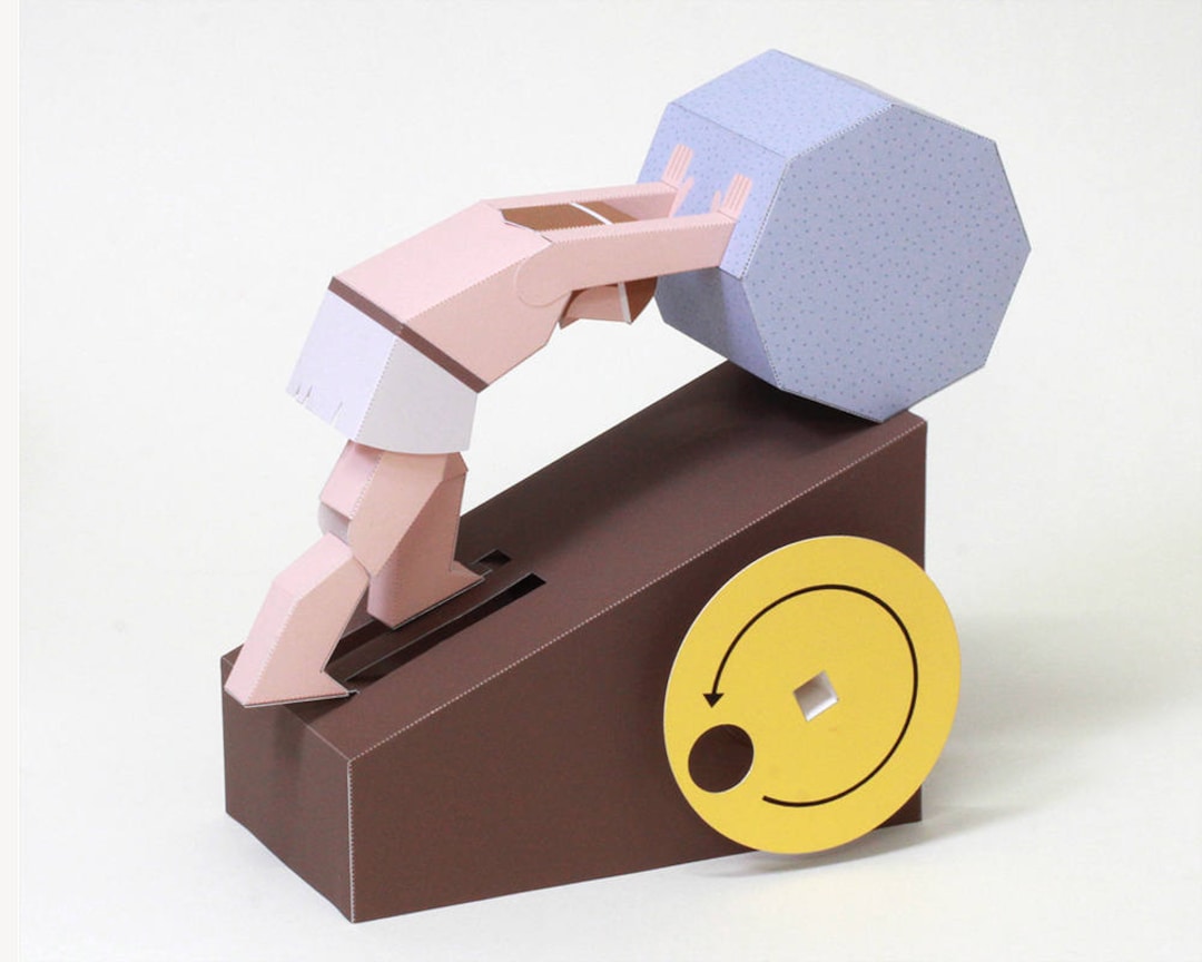 The Stone of Sisyphus — Automata, Paper Craft, Instant Download, PDF ...