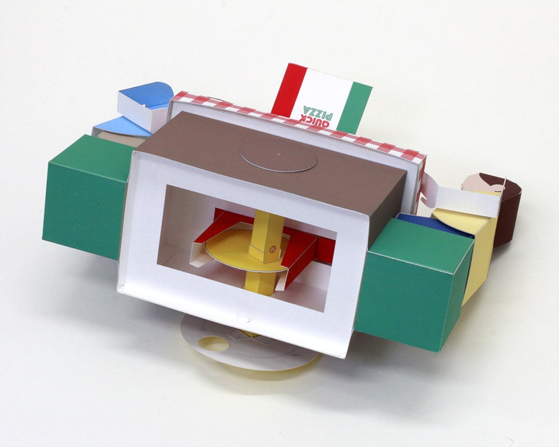 The Last Slice of Pizza Automata Paper Craft Instant - Etsy