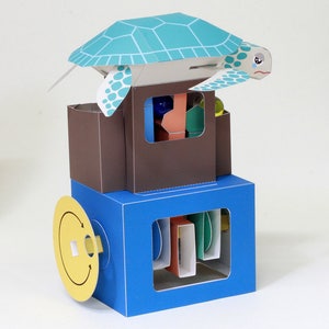 Marble of the Blue Turtle — Automata, Paper Craft, Marble Machine ...