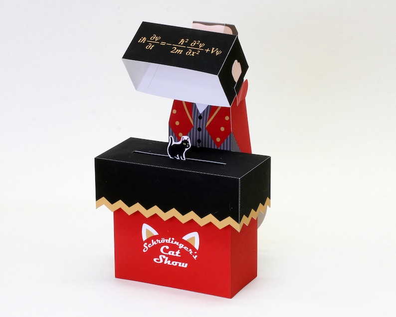 Schrödinger's Cat Show Automata Paper Craft Instant - Etsy