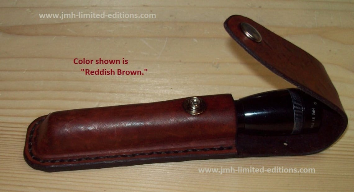 Flashlight Holster Leather Belt Loop Style Fits Smaller - Etsy