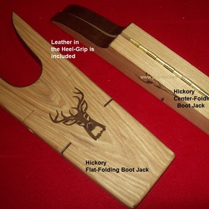 Folding Bootjack- Genuine Easy Packing Travel Style Hardwood Boot Jack ...