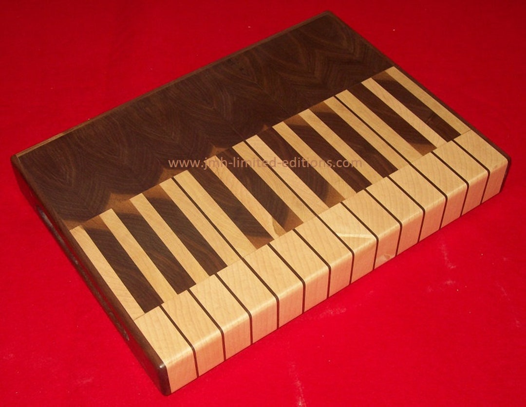 Cutting Board Piano Keyboard End Grain Custom Hand Made - Etsy