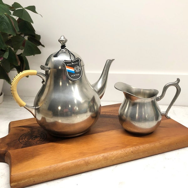 Pewter Teapot - Etsy