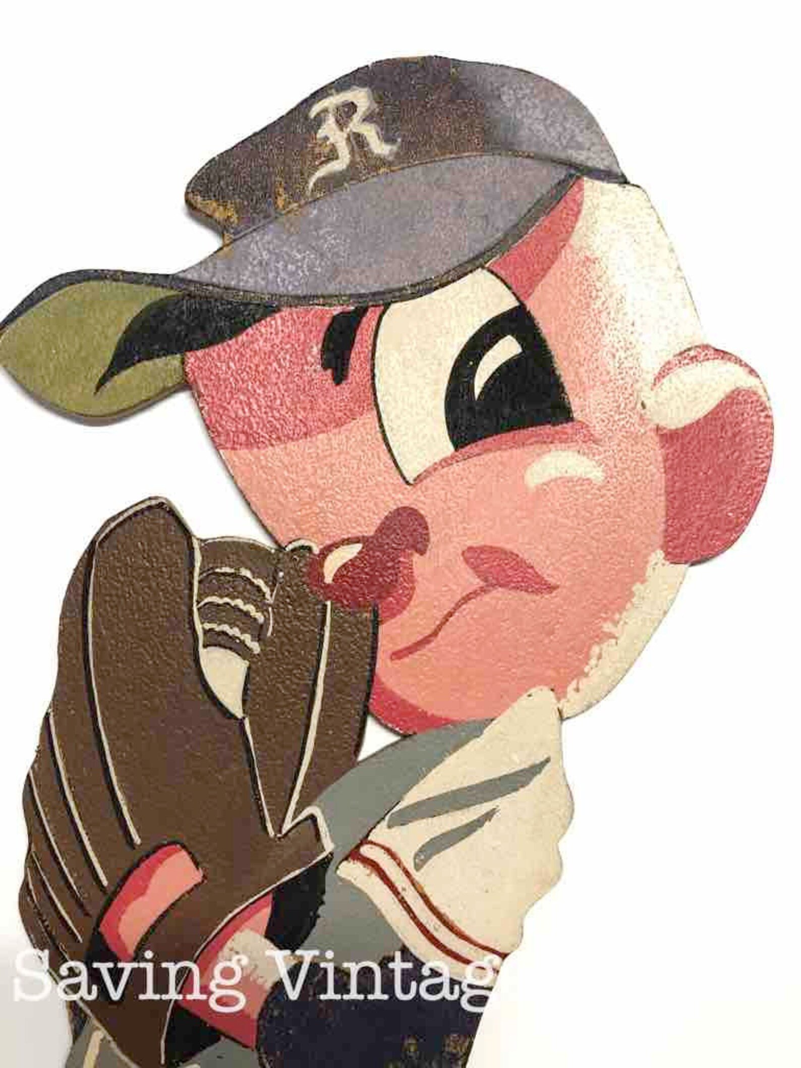 1950's Pressed Cardboard Baseball Pitcher Wall Hanging - Etsy