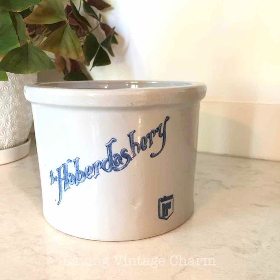 The Haberdashery Stoneware Butter Crock from Radisson Hotel | Etsy