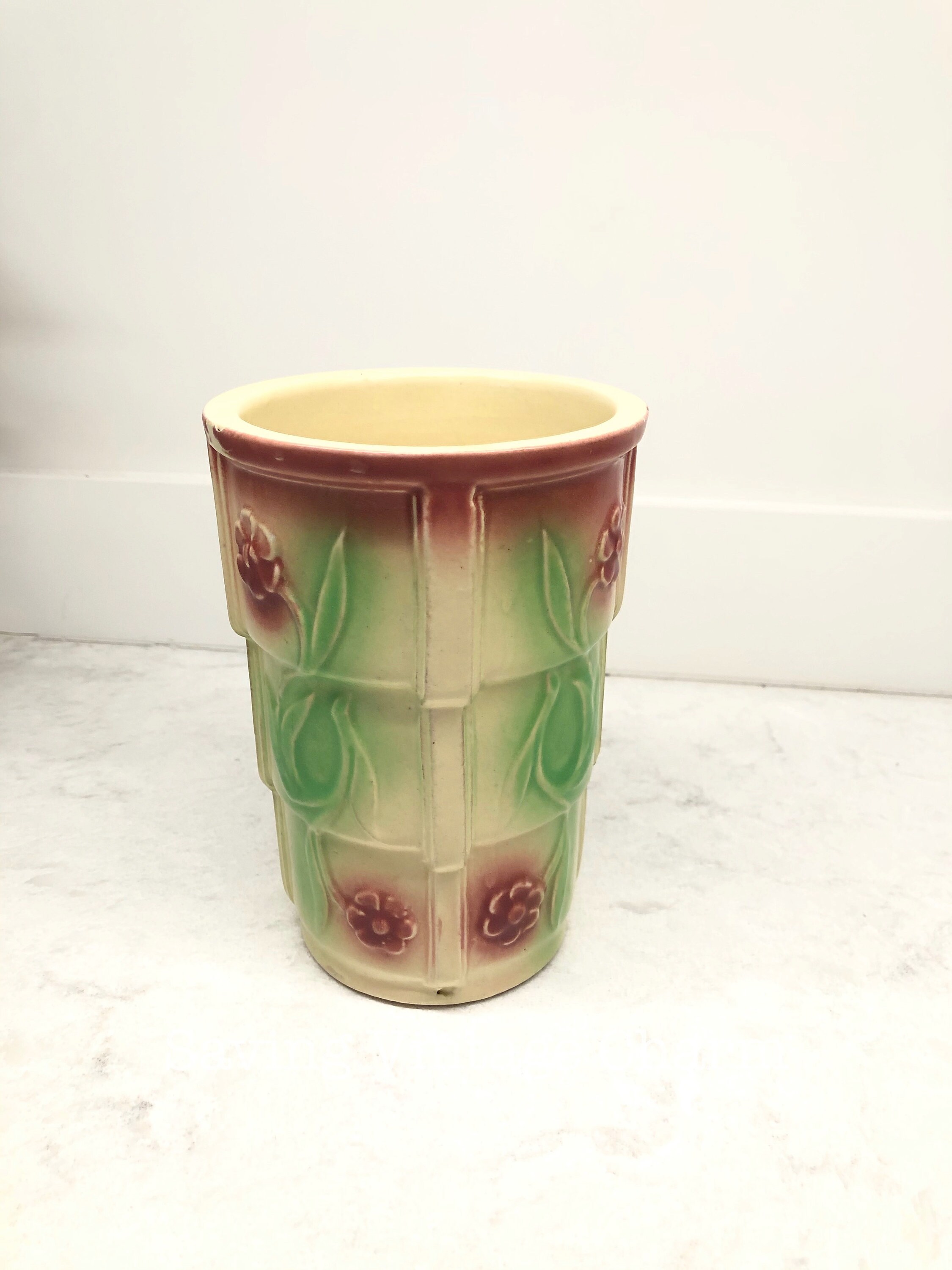 Hall Vase 163 USA Art Deco Tiered Design - Etsy