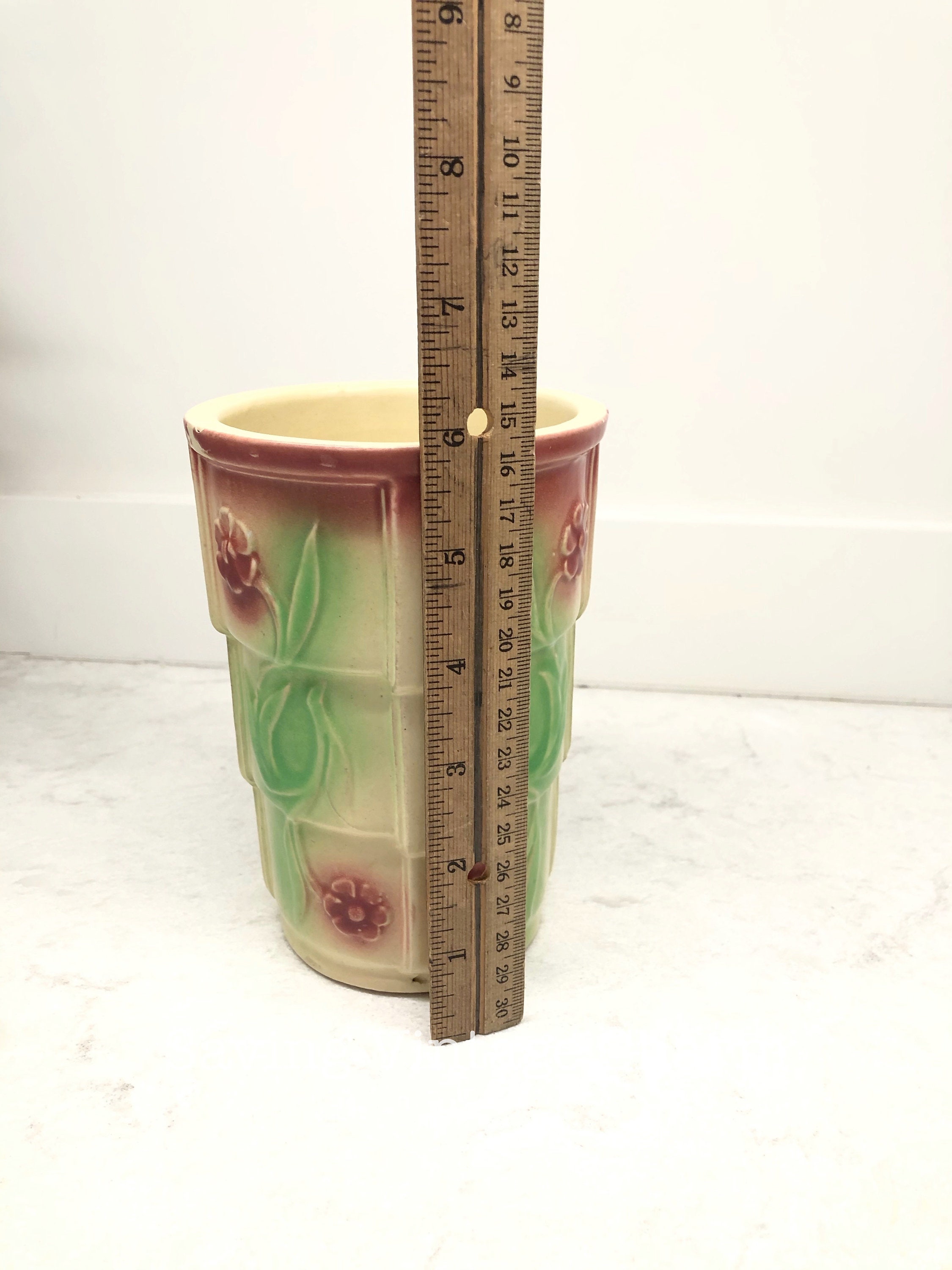 Hall Vase 163 USA Art Deco Tiered Design - Etsy