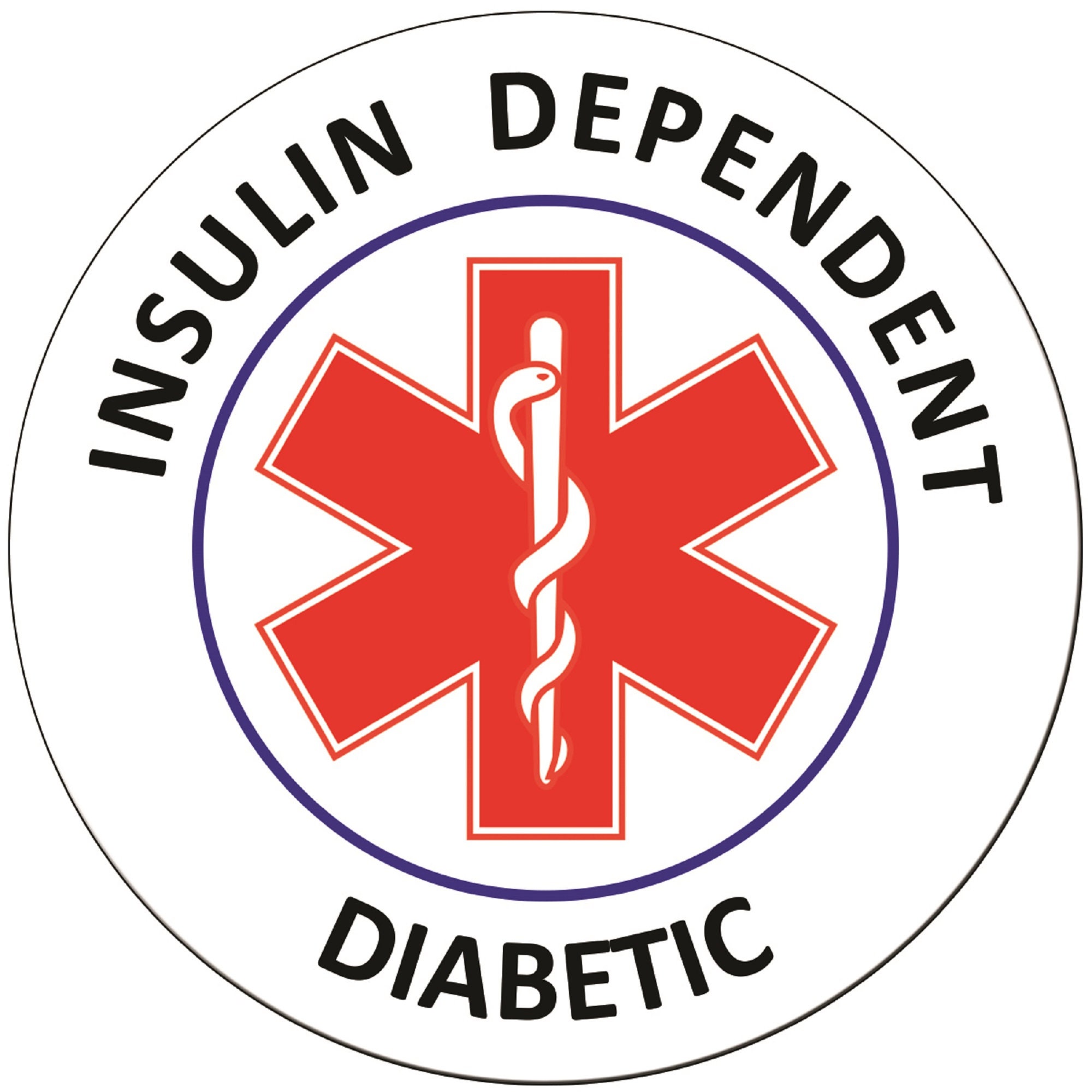 Medical Alert Stickers – 2 Pcs, 4 Inch Reflective Decals for ...