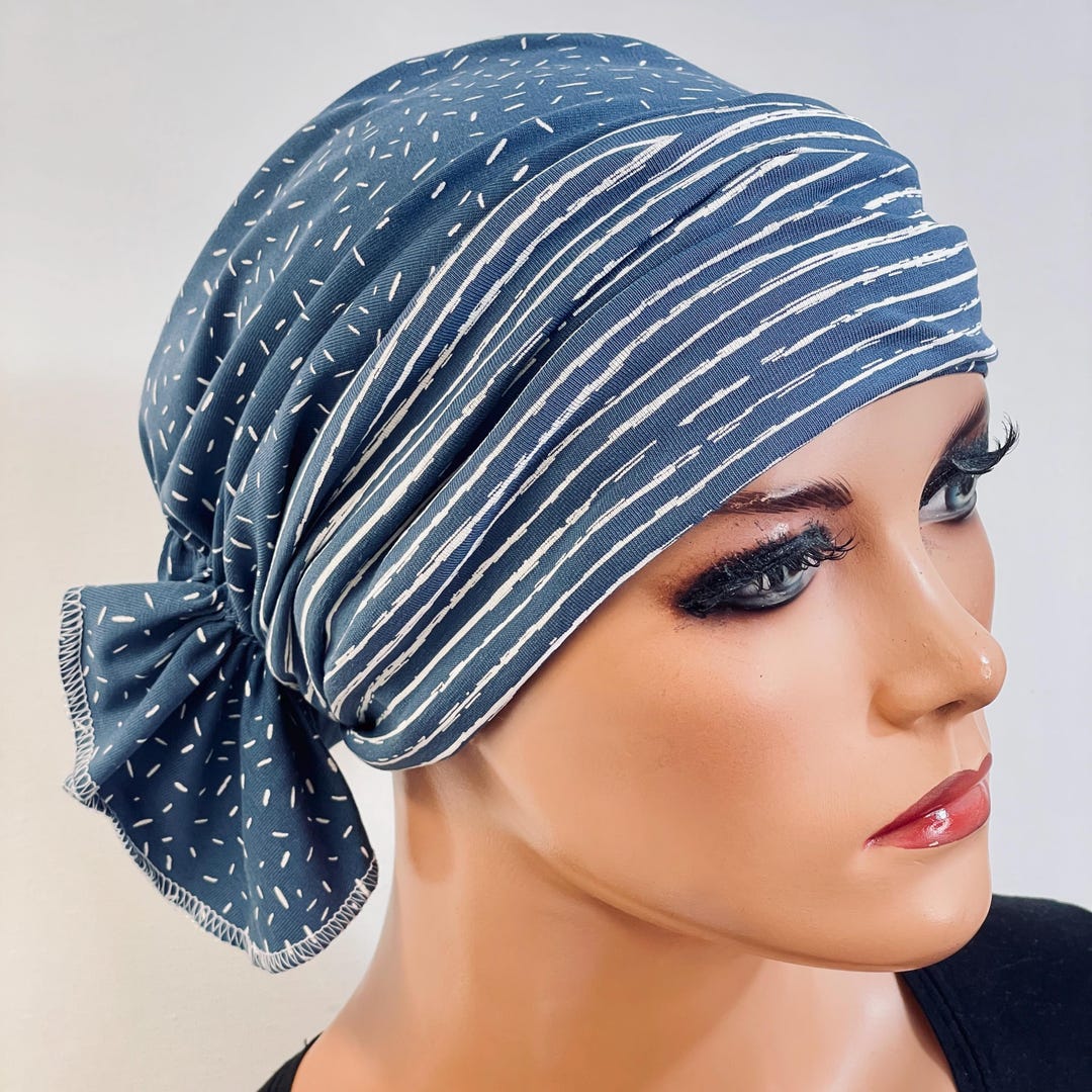 BANDANA Without Tying + 1 HEADBAND Wearable on Both Sides Comfortable ...