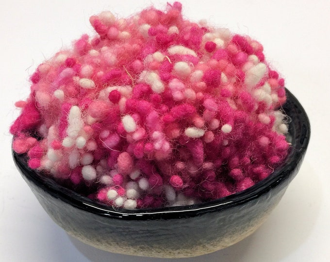 Girly Girl Wool Nepps Spinning Weaving Felting Effects Hand Dyed - Etsy