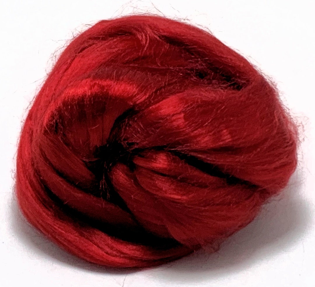 Ruby Teint Tencel Top Sliver Roving Spinning Felting 1 - Etsy France