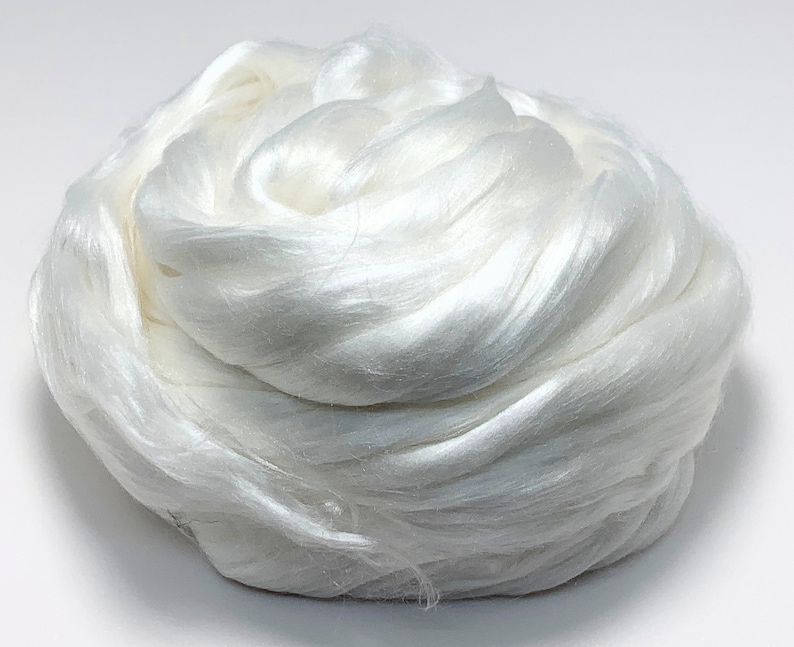 Moonlight - Dyed Mulberry Silk, Bombyx Silk, Top, Roving, AAA+ ...