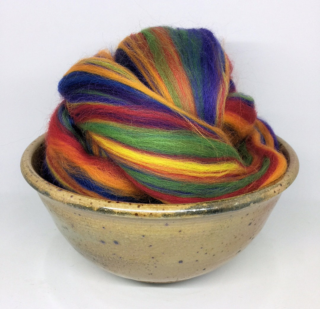 Crayons - Merino Wool Blend, Spinning, Roving, Felting, Top, 1 Oz - Etsy