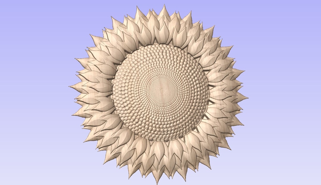 Sunflower STL Model File - Etsy