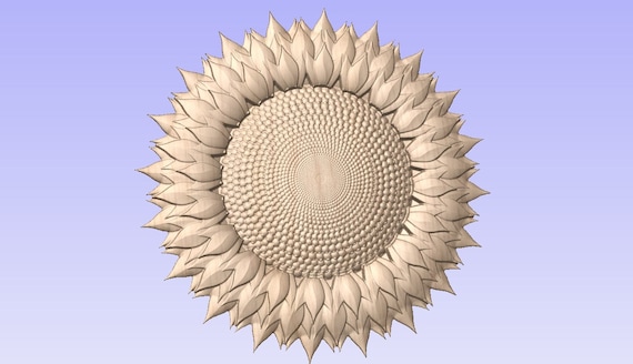 Sunflower STL Model File | Etsy