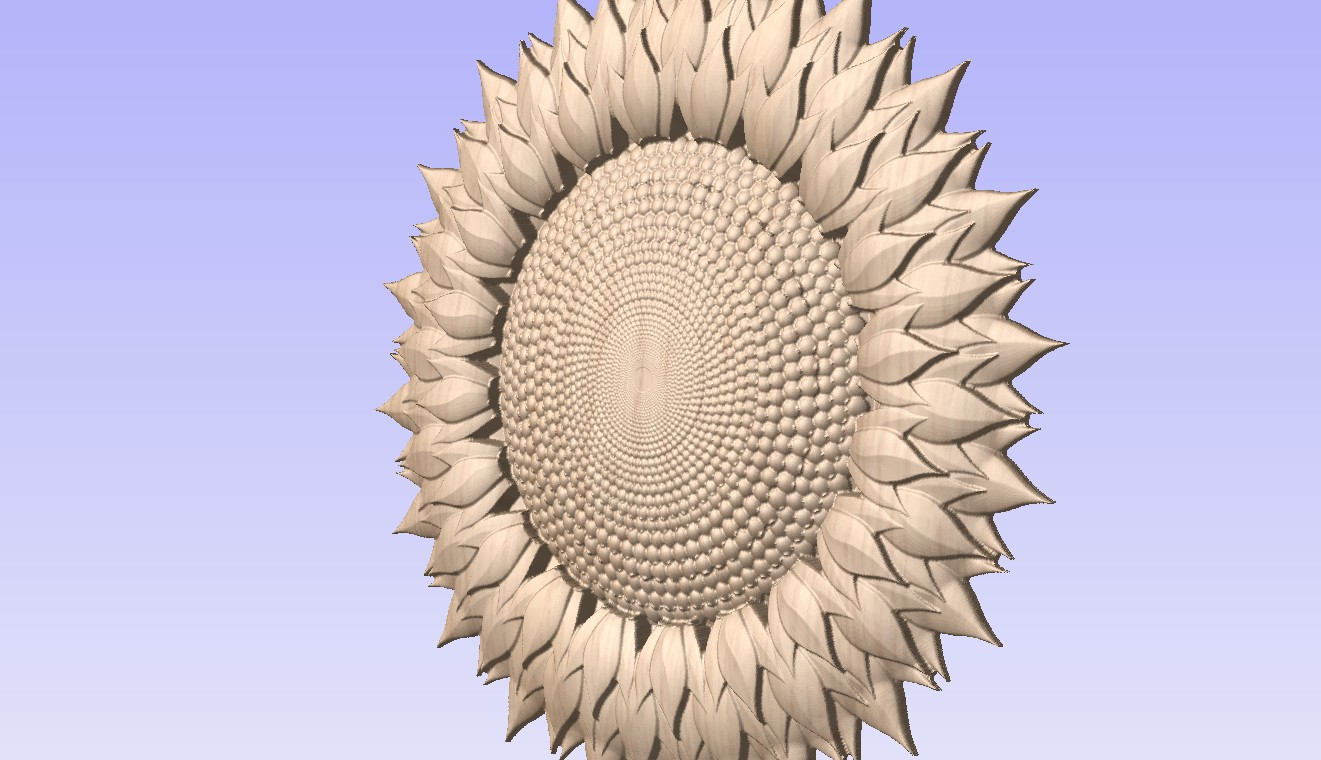 Sunflower STL Model File - Etsy