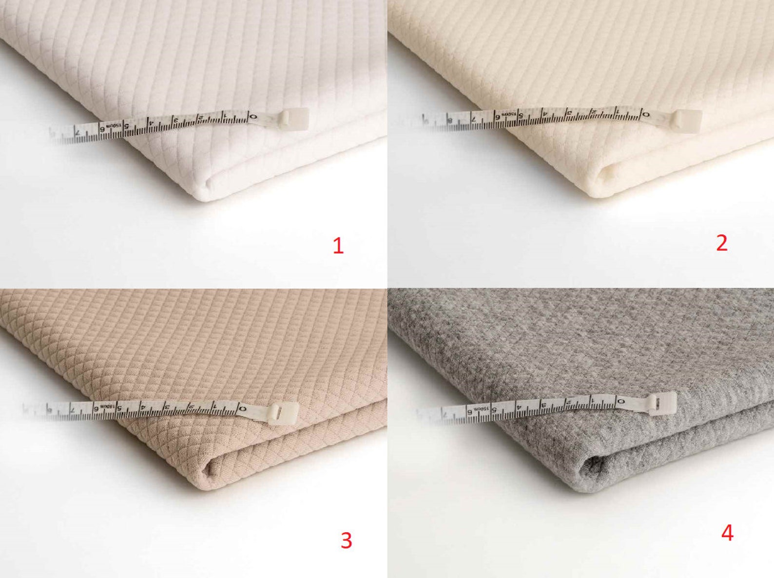 Quilted Jersey Knitted Fabric Small Checks 50 X 150 Cm - Etsy