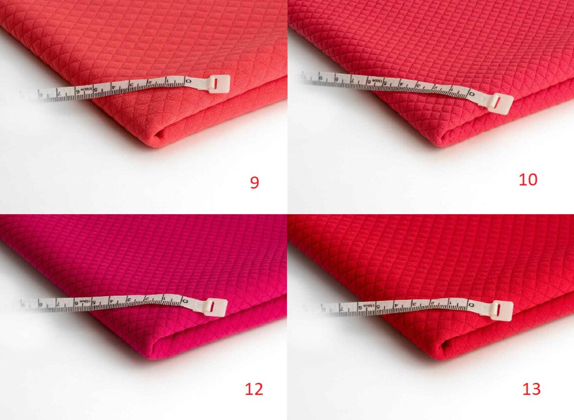 Quilted Jersey Knitted Fabric Small Checks 50 X 150 Cm - Etsy