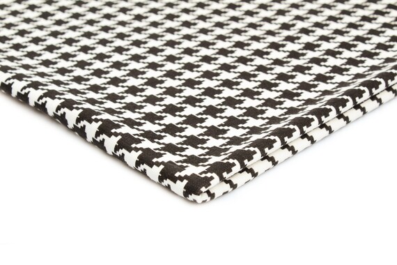 Knitted Fabrics Punto Printed Houndstooth 50 X 150 Cm | Etsy