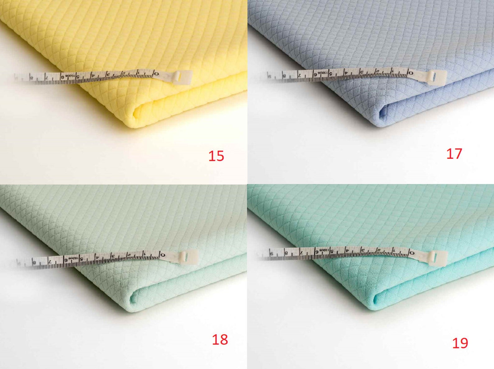 Quilted Jersey Knitted Fabric Small Checks 50 X 150 Cm - Etsy