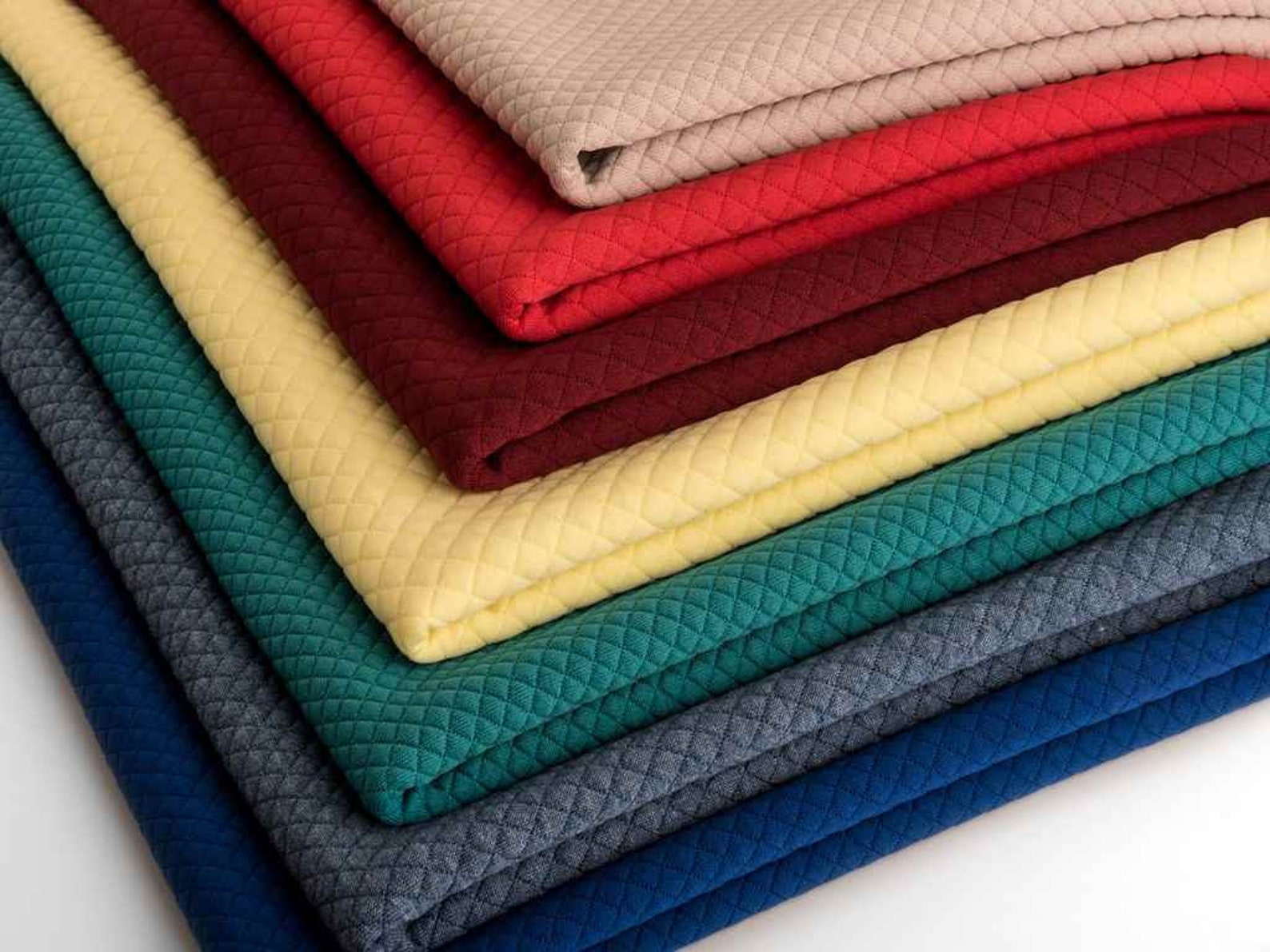 Quilted Jersey Knitted Fabric Small Checks 50 X 150 Cm - Etsy