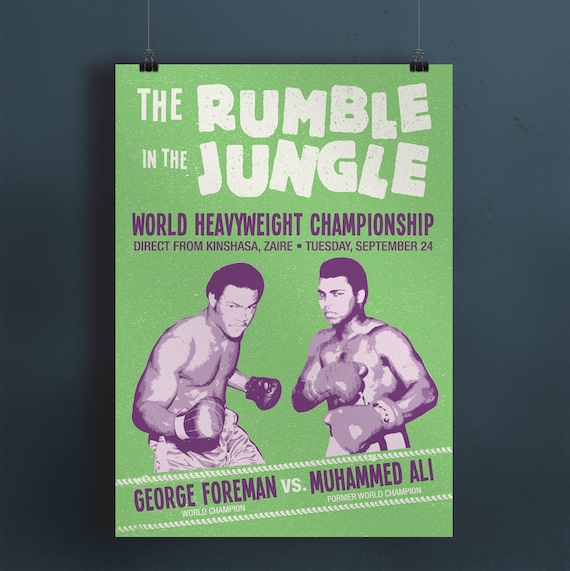 Antiquitäten & Kunst 1974 Rumble In the Jungle Mohammad Ali George ...
