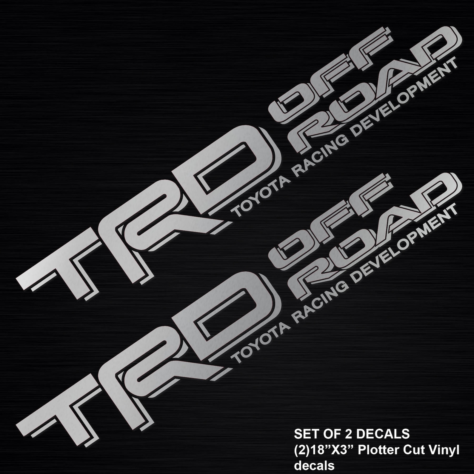 Toyota Trd off road decals stickers 2 18x3 | Etsy