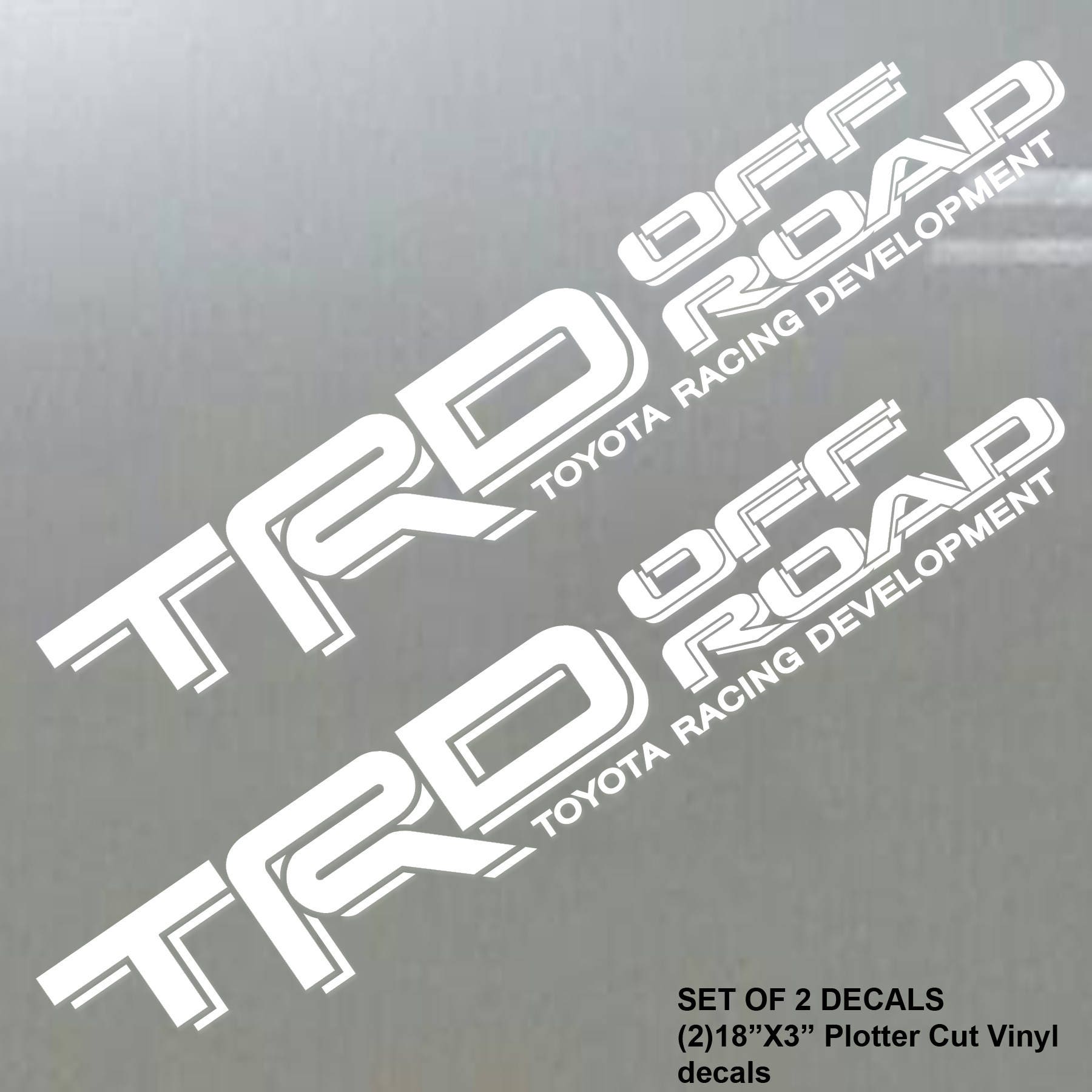 Toyota Trd off Road Decals Stickers 2 18x3 WHITE - Etsy