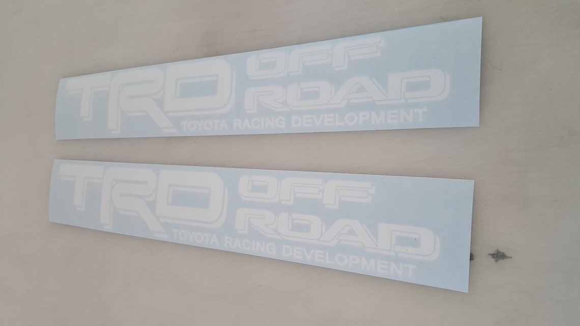 Toyota Trd off Road Decals Stickers 2 18x3 WHITE - Etsy