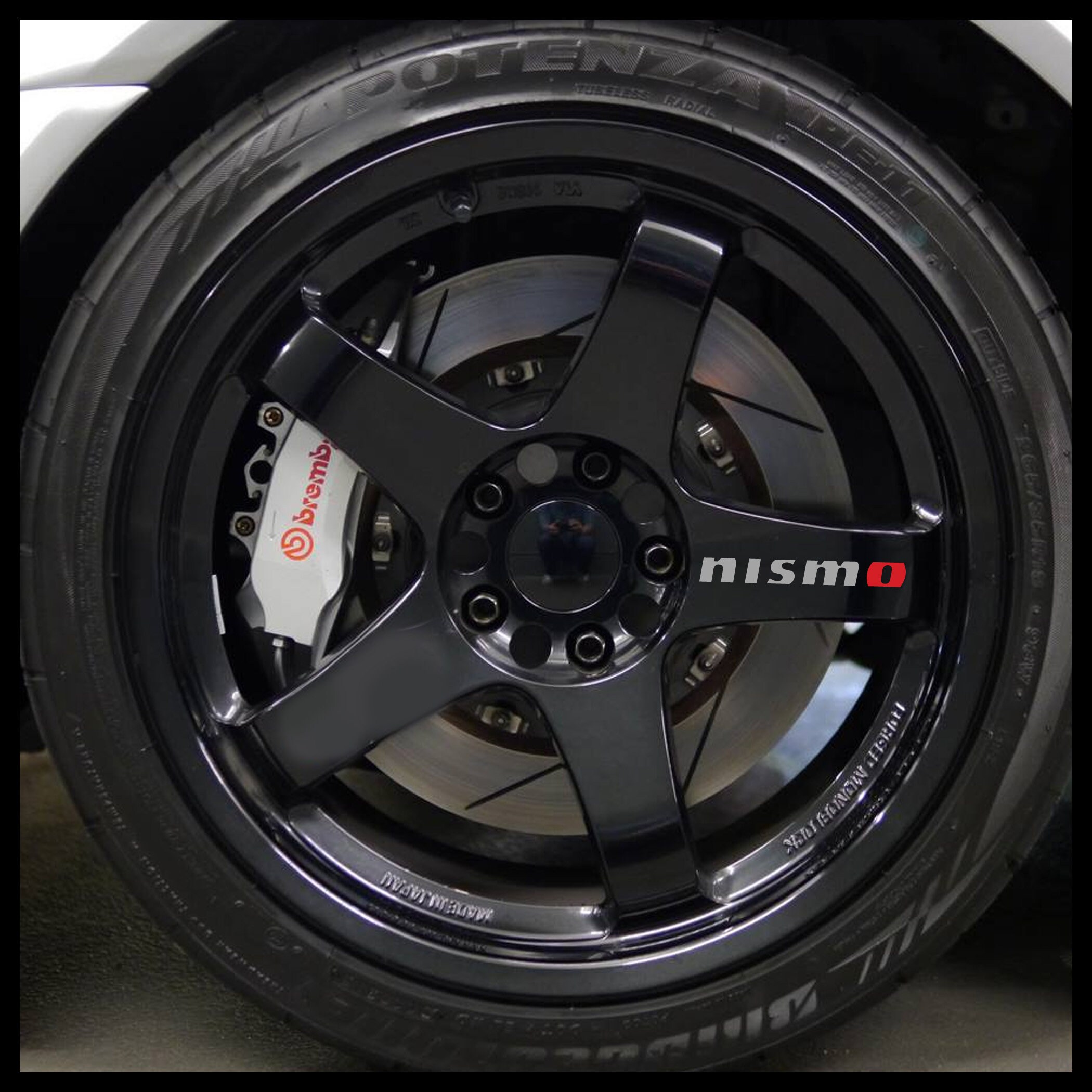 Nismo Rim Decal Stickers Silver and Red 5 DECALS All Nissans - Etsy