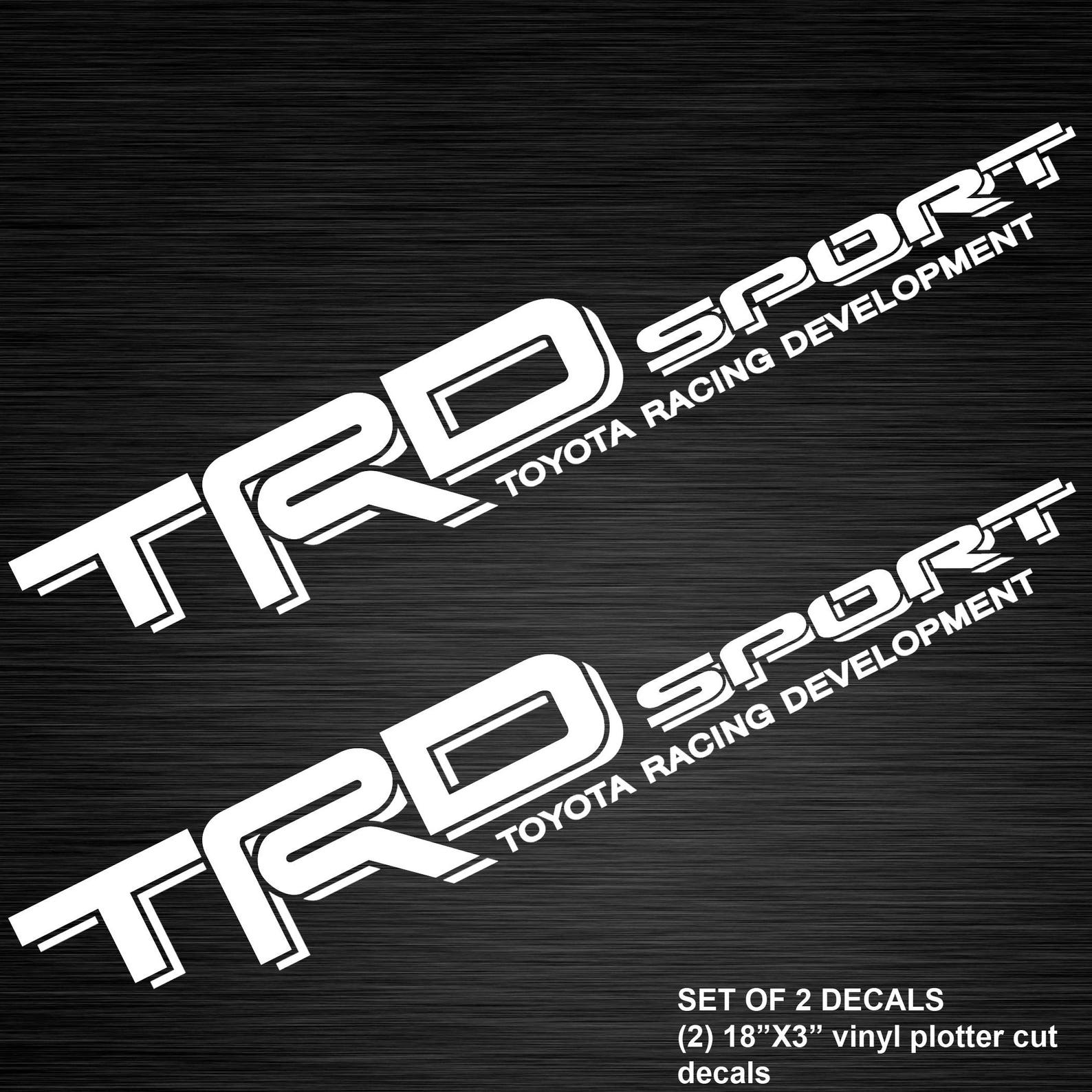 Toyota Trd Sport Decals Stickers 2 18x3 WHITE | Etsy