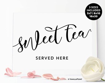 Sweet tea printable | Etsy