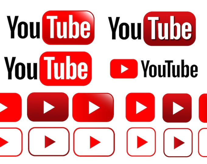 Youtube Logo SVG, Youtube SVG, Trademark Brand, Cutting File - Etsy